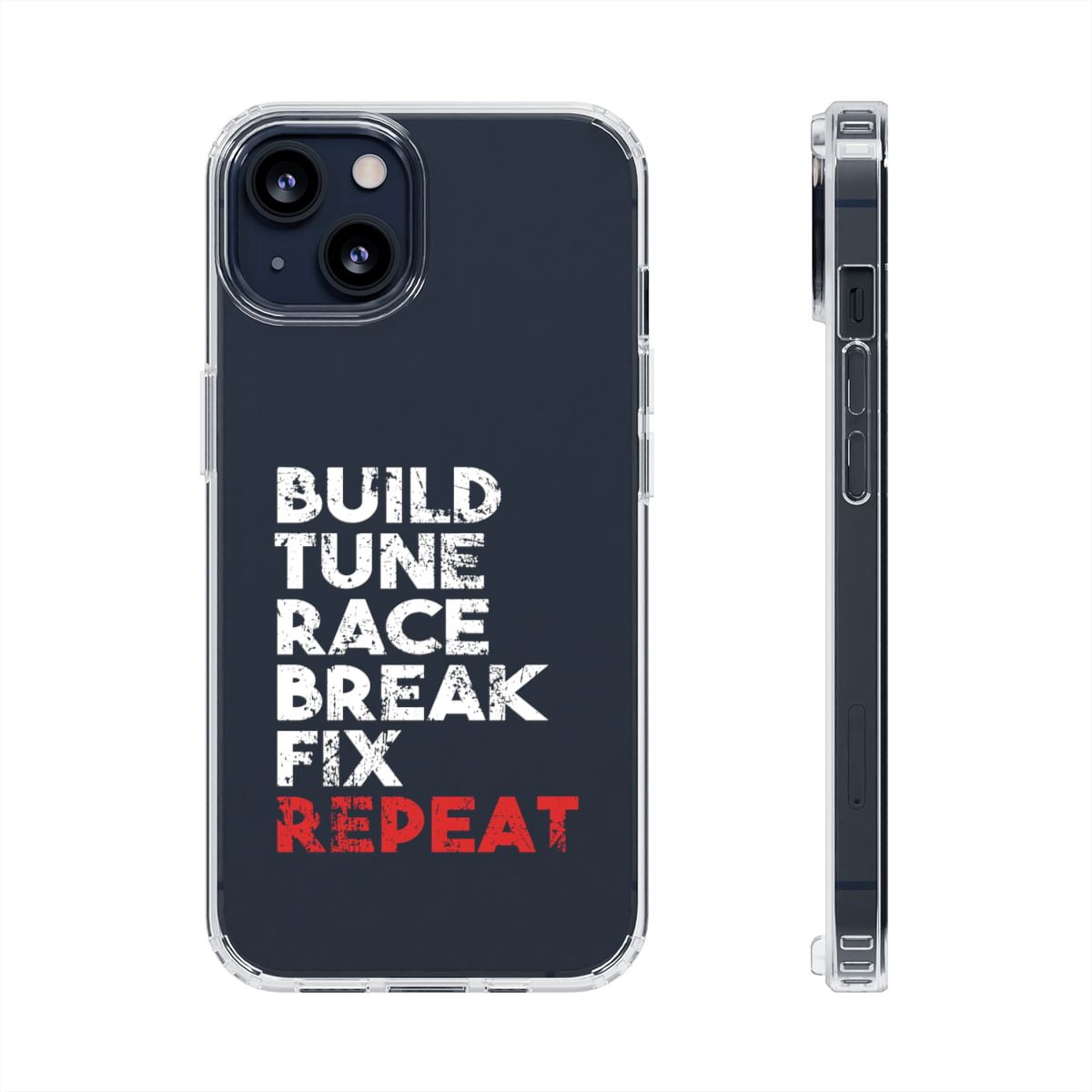 Clear Hybrid Shockproof Case for Apple iPhone 12 - Build Tune Race ...