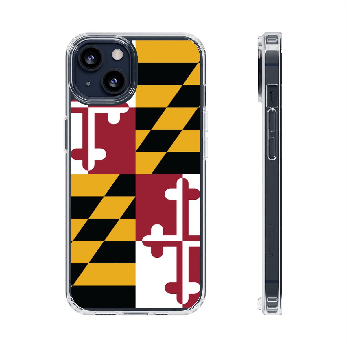 Clear Hybrid Shockproof Case for Apple iPhone 12 MINI - Maryland Pride ...