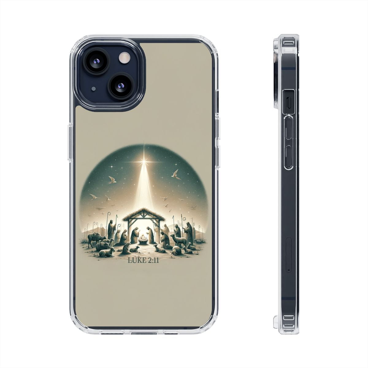 DistinctInk Clear Hybrid Case for Apple iPhone 12 Mini (5.4" Screen ...