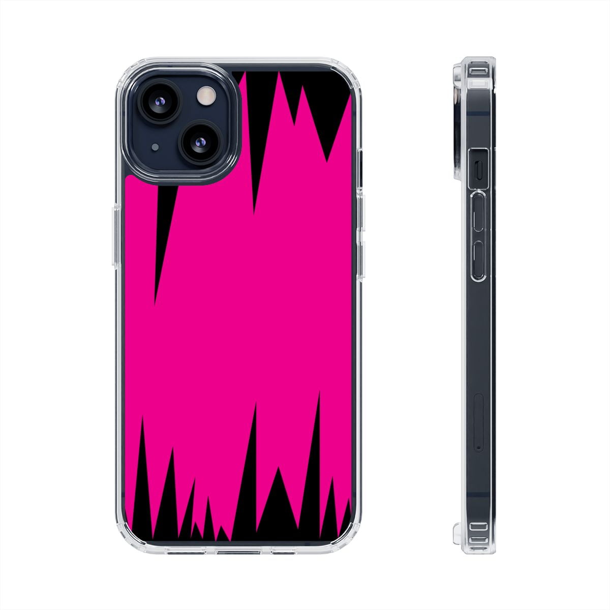 Clear Hybrid Shockproof Case for Apple iPhone 12 MINI - Neon Pink and ...