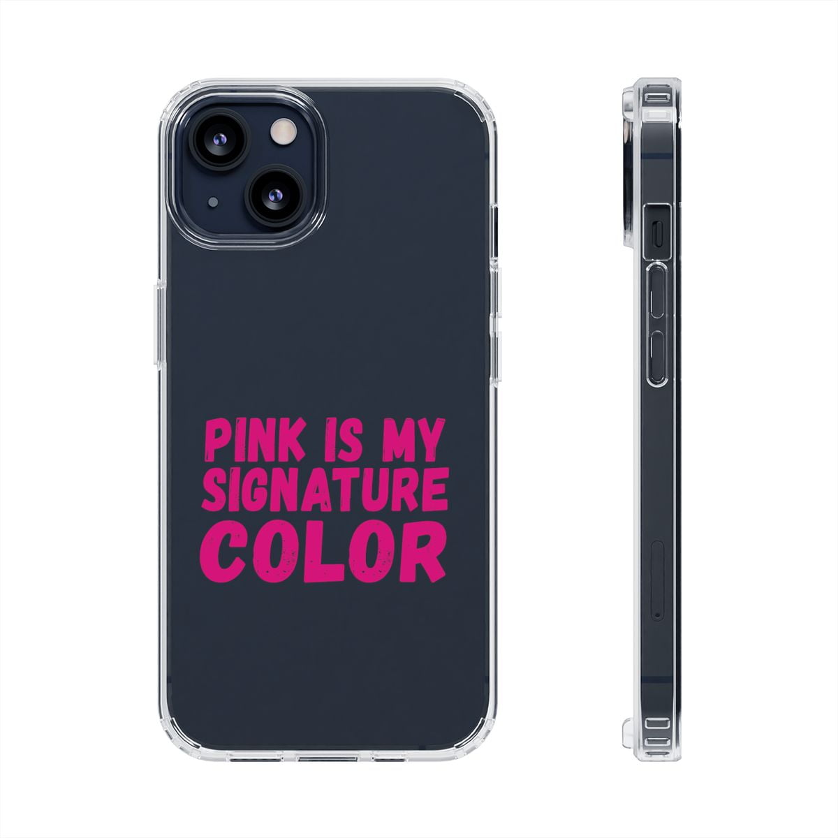 Clear Hybrid Shockproof Case for Apple iPhone 12 MINI - Pink is My ...