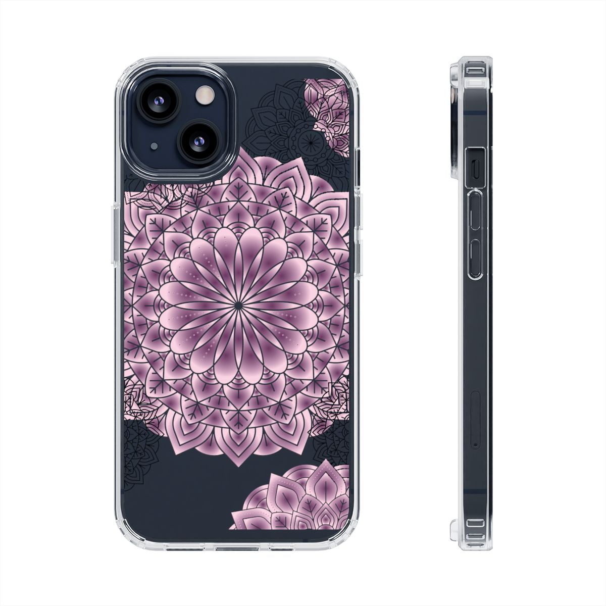 Clear Hybrid Shockproof Case for Apple iPhone 12 MINI - Purple Pink ...