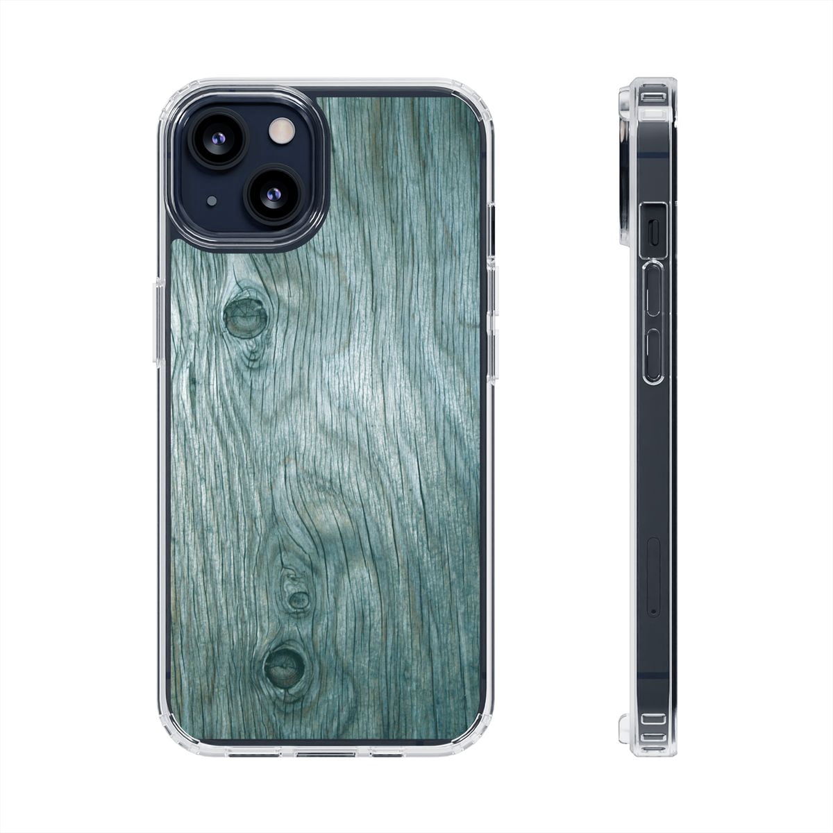 Clear Hybrid Shockproof Case for Apple iPhone 12 MINI - Teal Weathered ...