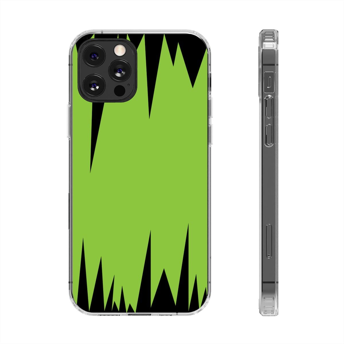 Clear Hybrid Shockproof Case for Apple iPhone 12 PRO - Lime Green with ...