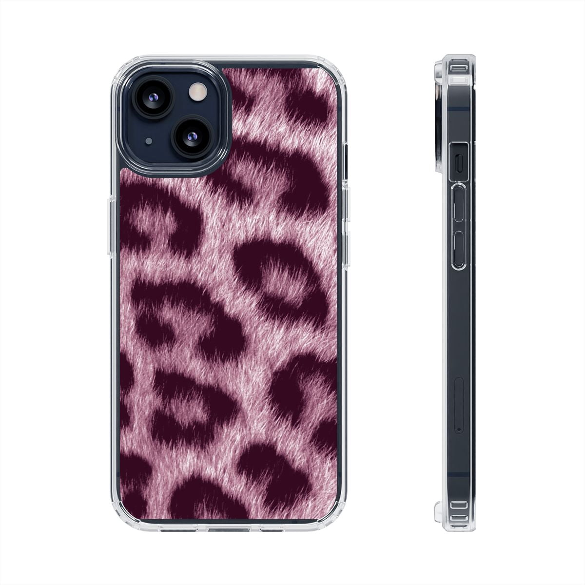 DistinctInk Clear Hybrid Case for Apple iPhone 12 (6.1" Screen) - Pink ...