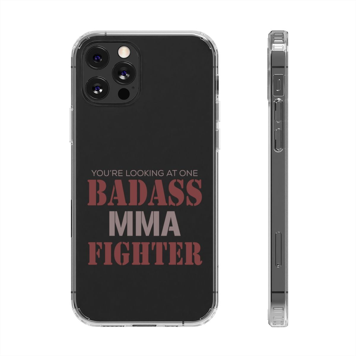 Clear Hybrid Shockproof Case for Apple iPhone 12 Pro MAX - Badass MMA ...