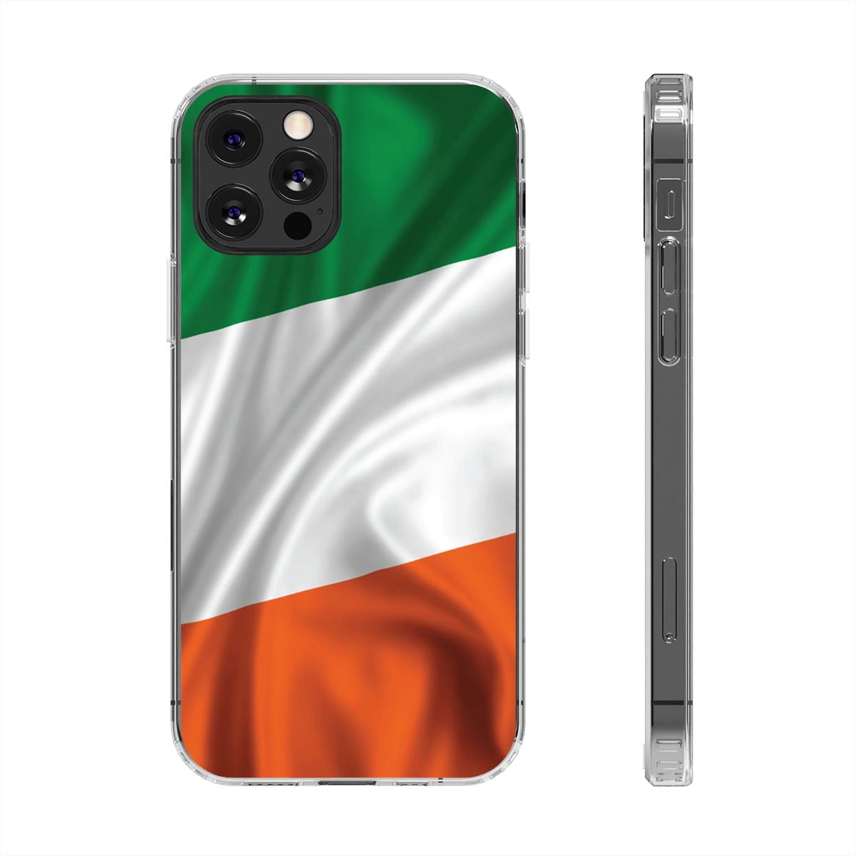 Clear Hybrid Shockproof Case for Apple iPhone 12 Pro MAX - Irish Flag ...