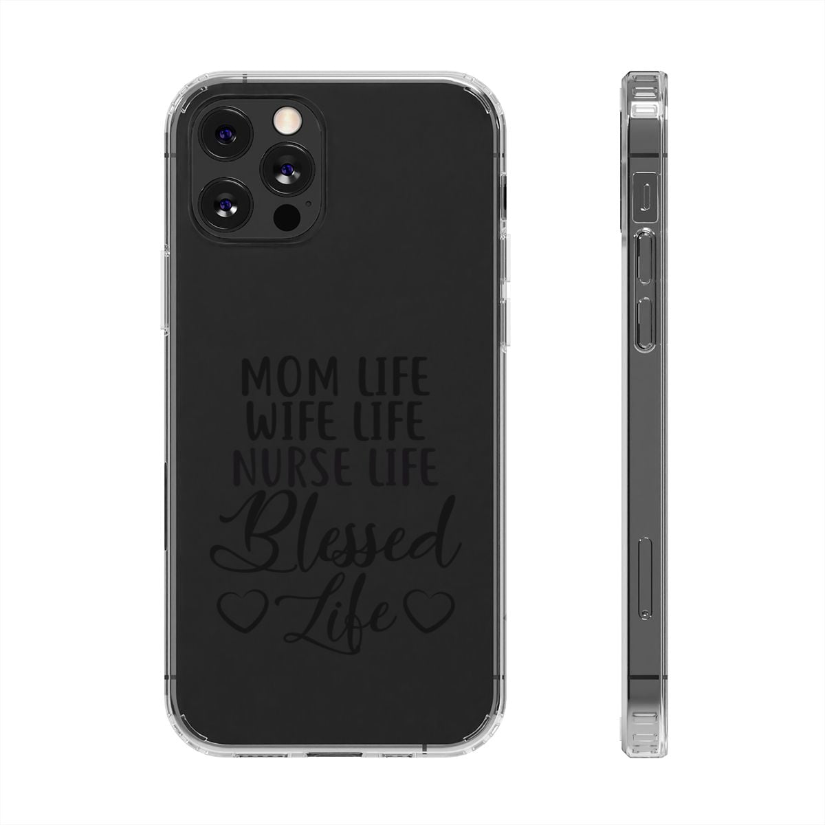 DistinctInk Clear Hybrid Case for Apple iPhone 12 Pro Max (6.7" Screen ...