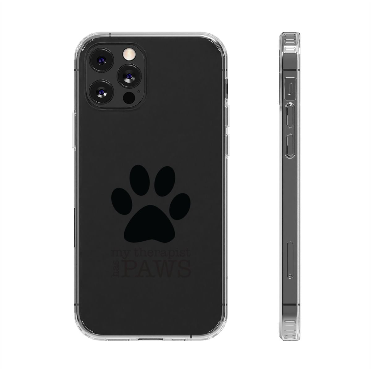 Clear Hybrid Shockproof Case for Apple iPhone 12 Pro MAX - My Therapist ...