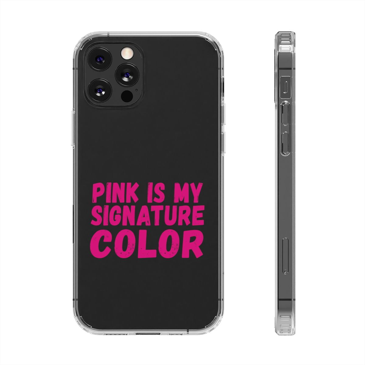 Clear Hybrid Shockproof Case for Apple iPhone 12 Pro MAX - Pink is My ...