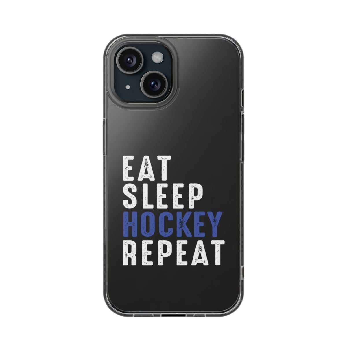 Clear Hybrid Shockproof Case for Apple iPhone 13 MINI - Eat Sleep ...