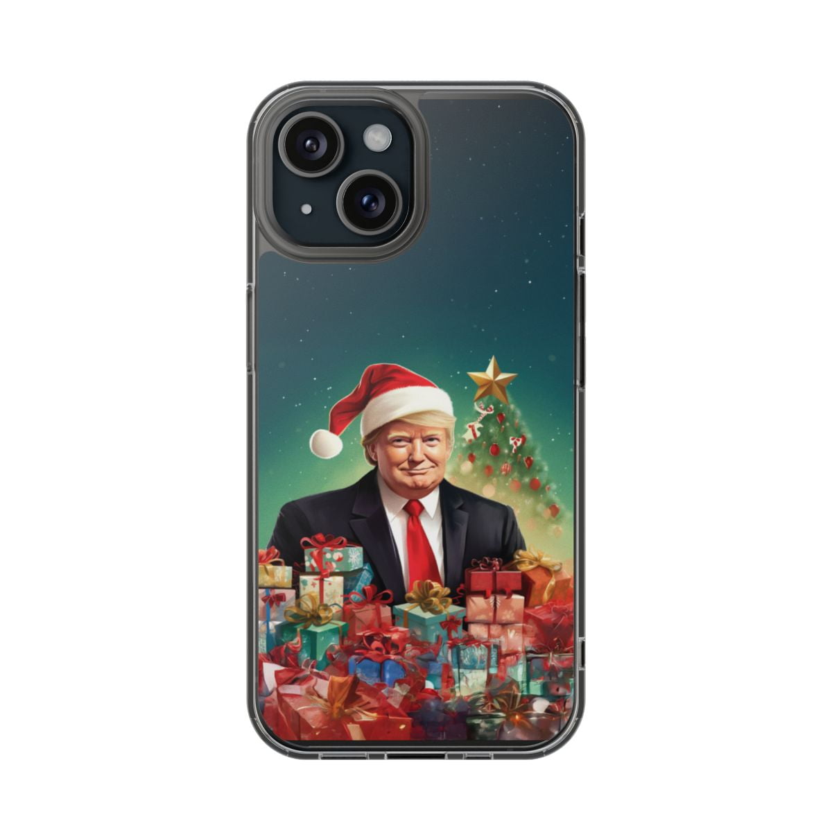 Clear Hybrid Shockproof Case for Apple iPhone 14 - Festive Cheer with ...