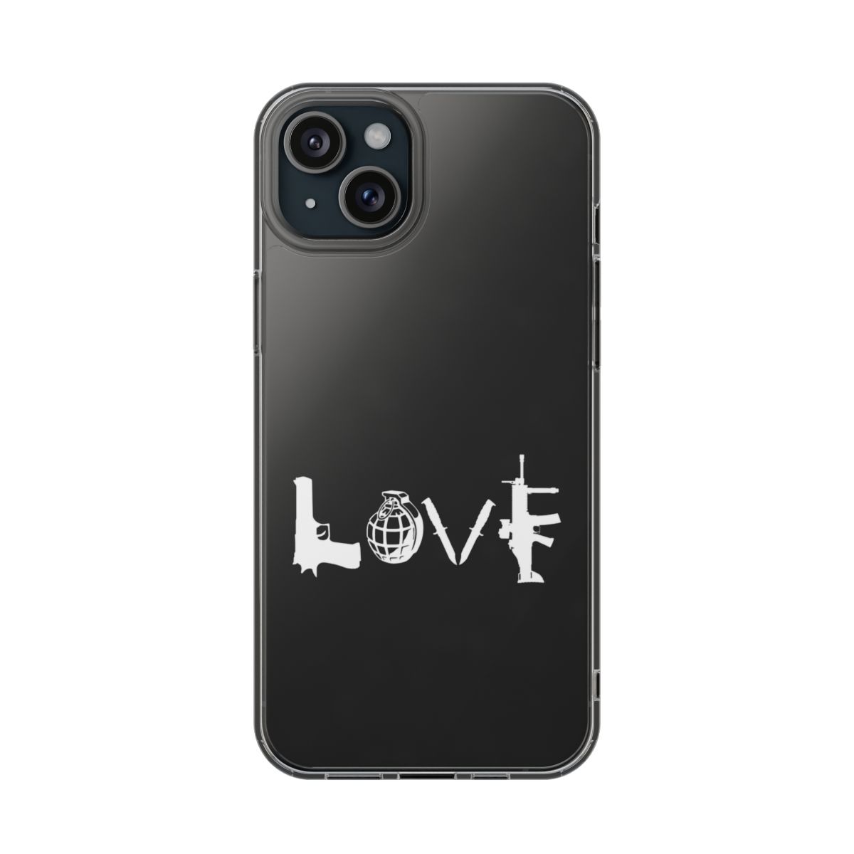 Clear Hybrid Shockproof Case for Apple iPhone 14 PLUS - Love Weaponry ...