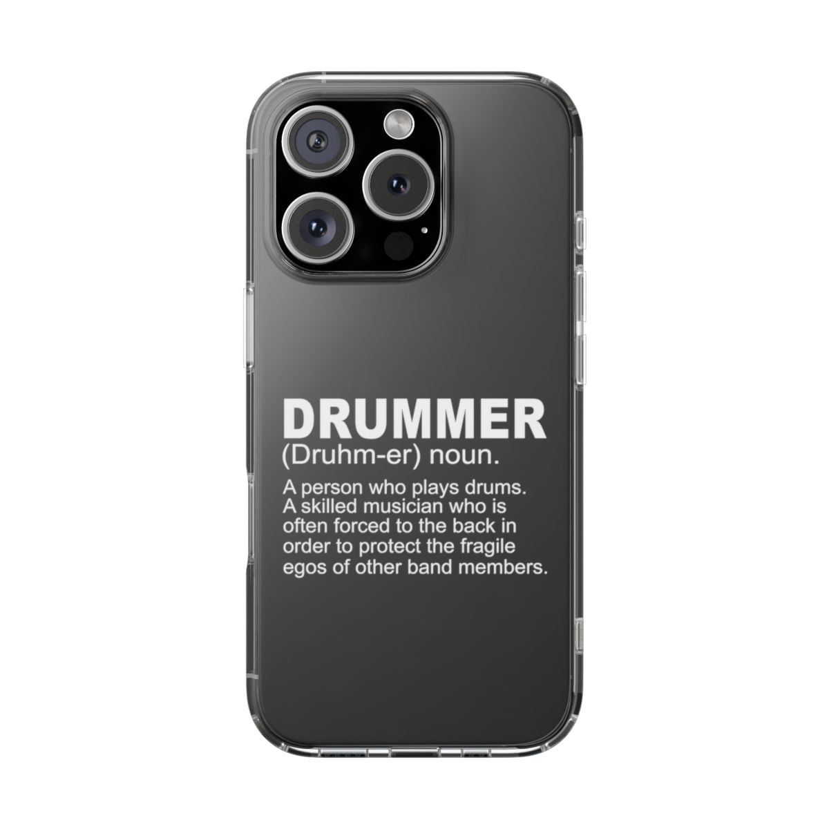 Clear Hybrid Shockproof Case for Apple iPhone 14 PRO - Drummer ...