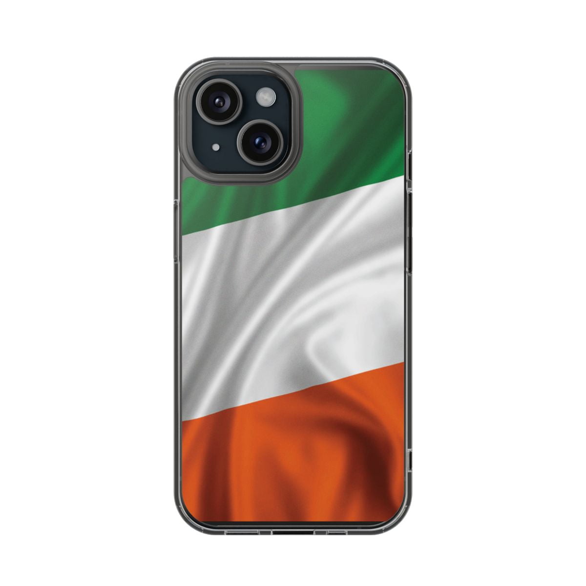 Clear Hybrid Shockproof Case for Apple iPhone 15 - Irish Flag Waving ...