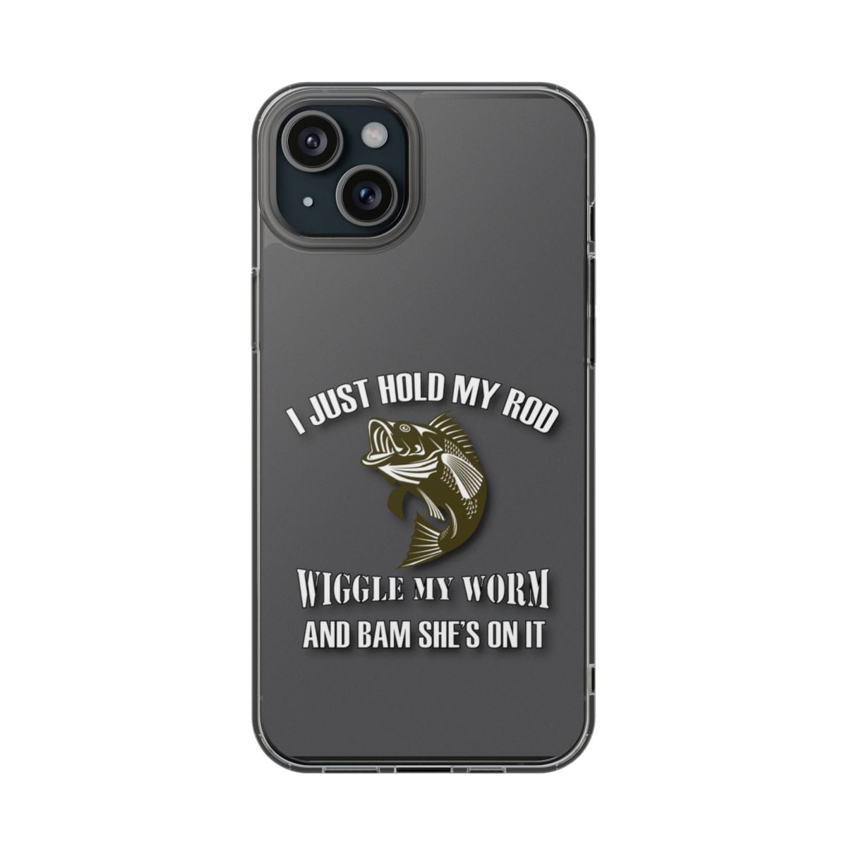 Clear Hybrid Shockproof Case for Apple iPhone 15 PLUS - Wiggle My Worm ...