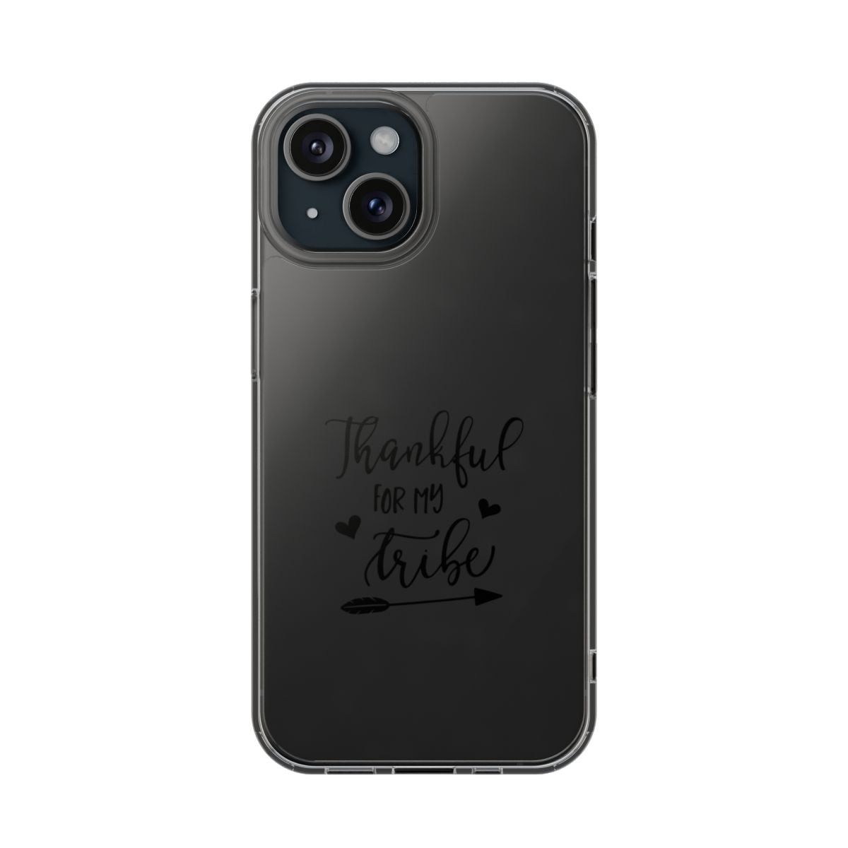 Clear Hybrid Shockproof Case for Apple iPhone 15 - Thankful for My ...