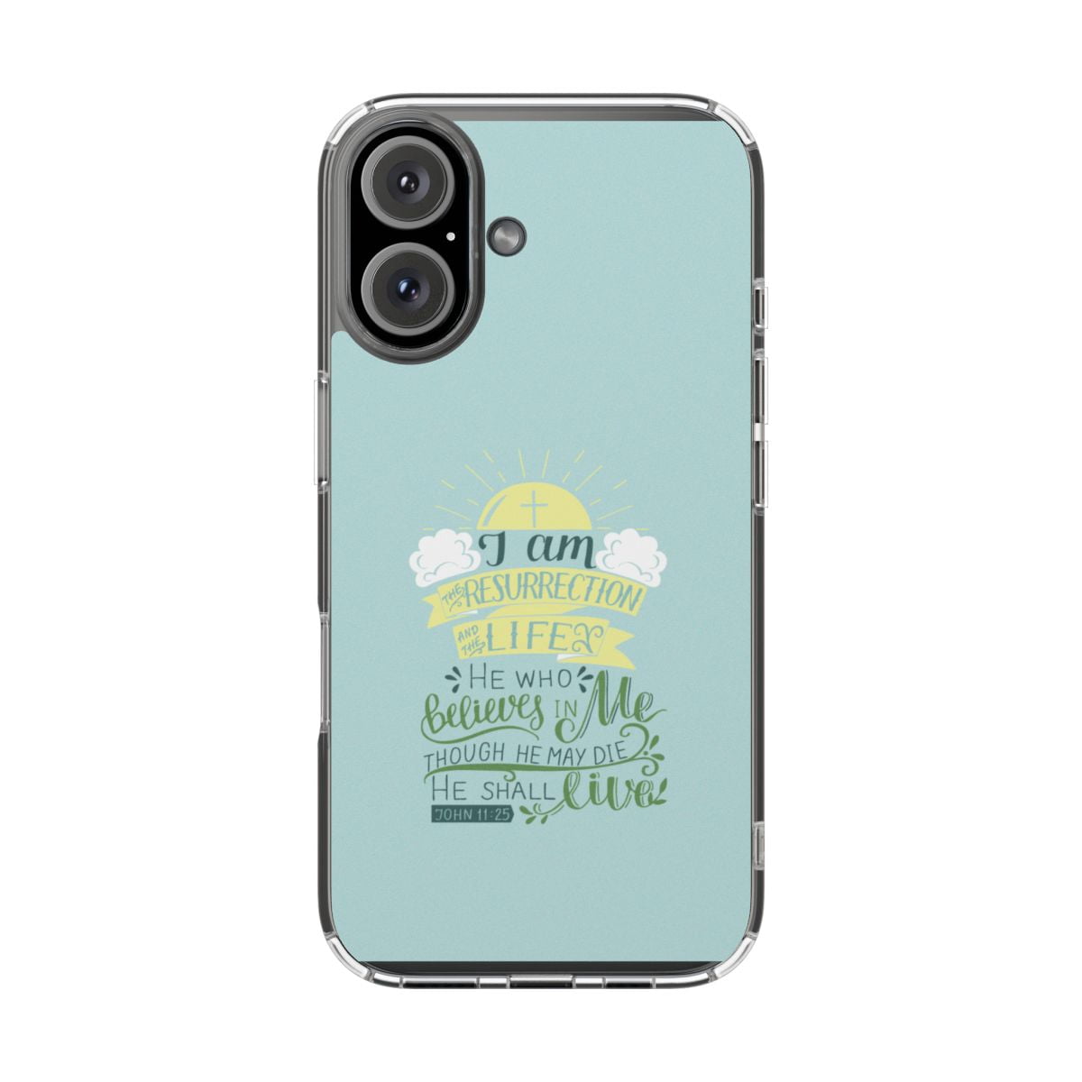 Clear Hybrid Shockproof Case for Apple iPhone 16 - I Am the ...
