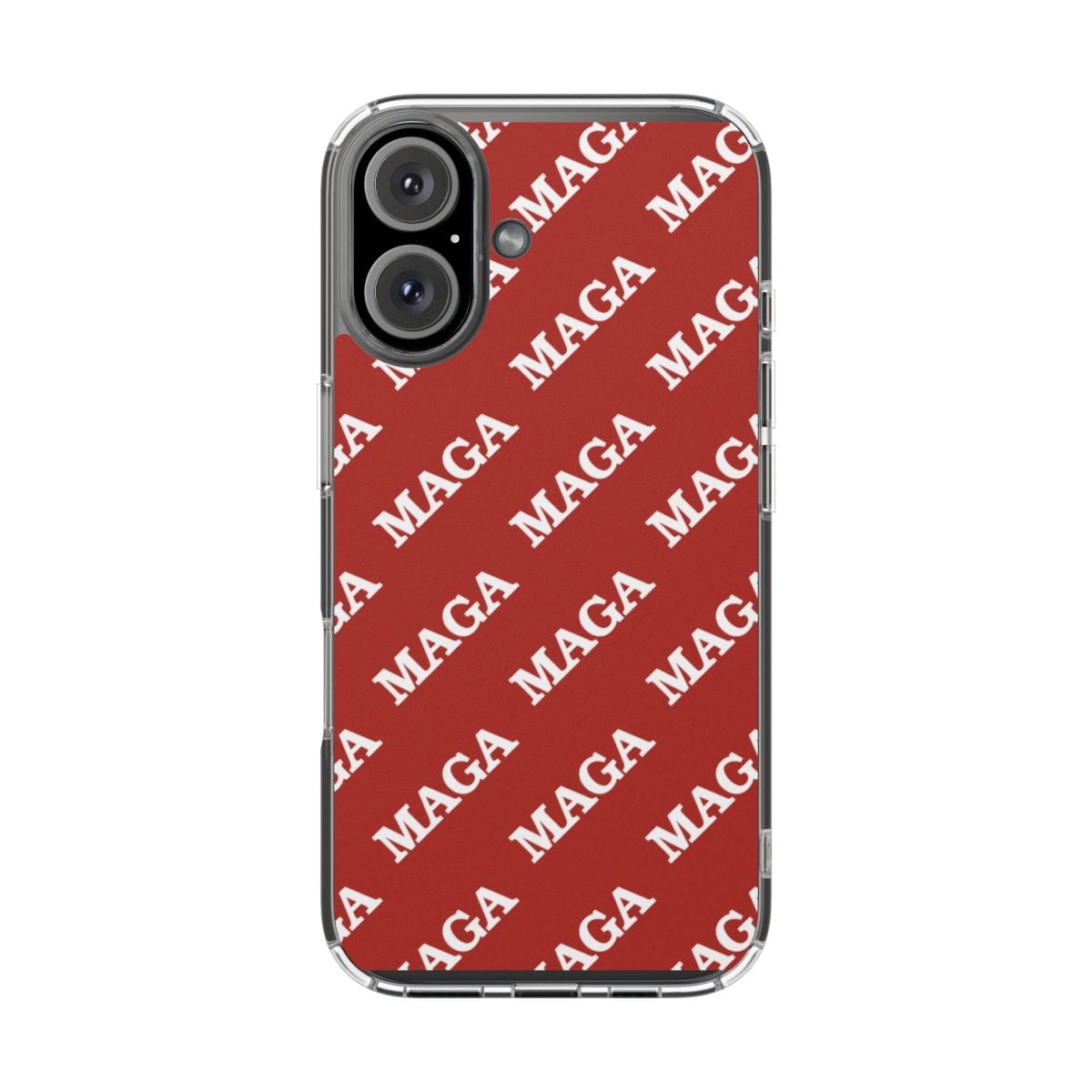 Clear Hybrid Shockproof Case for Apple iPhone 16 PLUS - MAGA Repeating ...