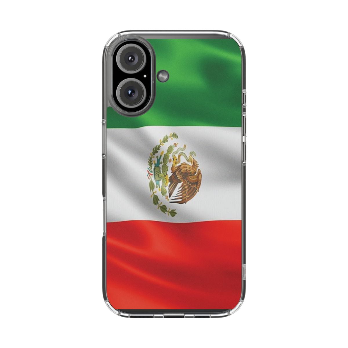 Clear Hybrid Shockproof Case for Apple iPhone 16 PLUS - Mexican Flag ...