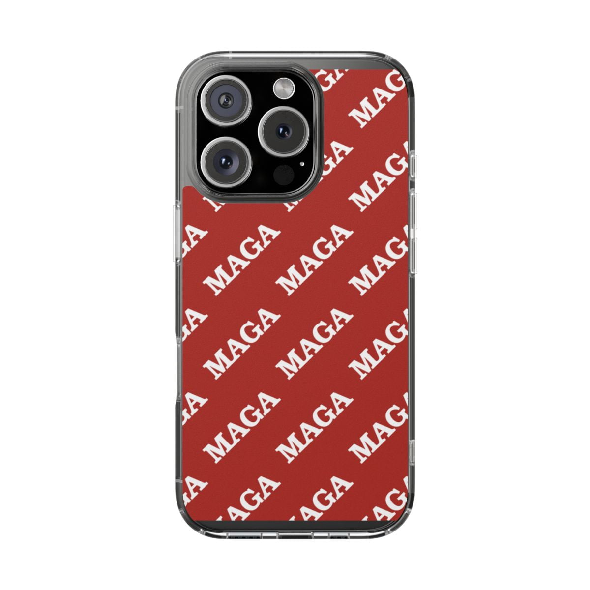 Clear Hybrid Shockproof Case for Apple iPhone 16 PRO - MAGA Repeating ...