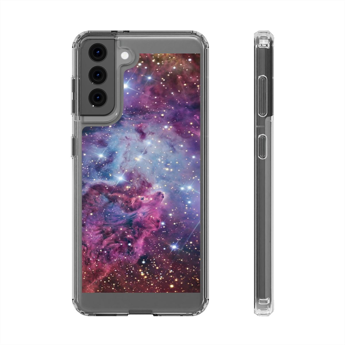 DistinctInk Clear Hybrid Case for Samsung Galaxy S21 (6.2" Screen ...