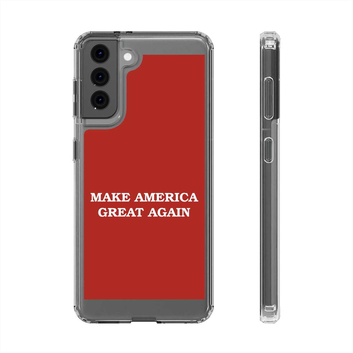 Clear Hybrid Shockproof Case for Samsung Galaxy S21 - MAKE AMERICA ...