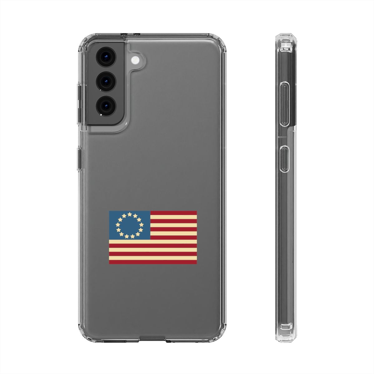 Clear Hybrid Shockproof Case for Samsung Galaxy S21 PLUS - Betsy Ross ...