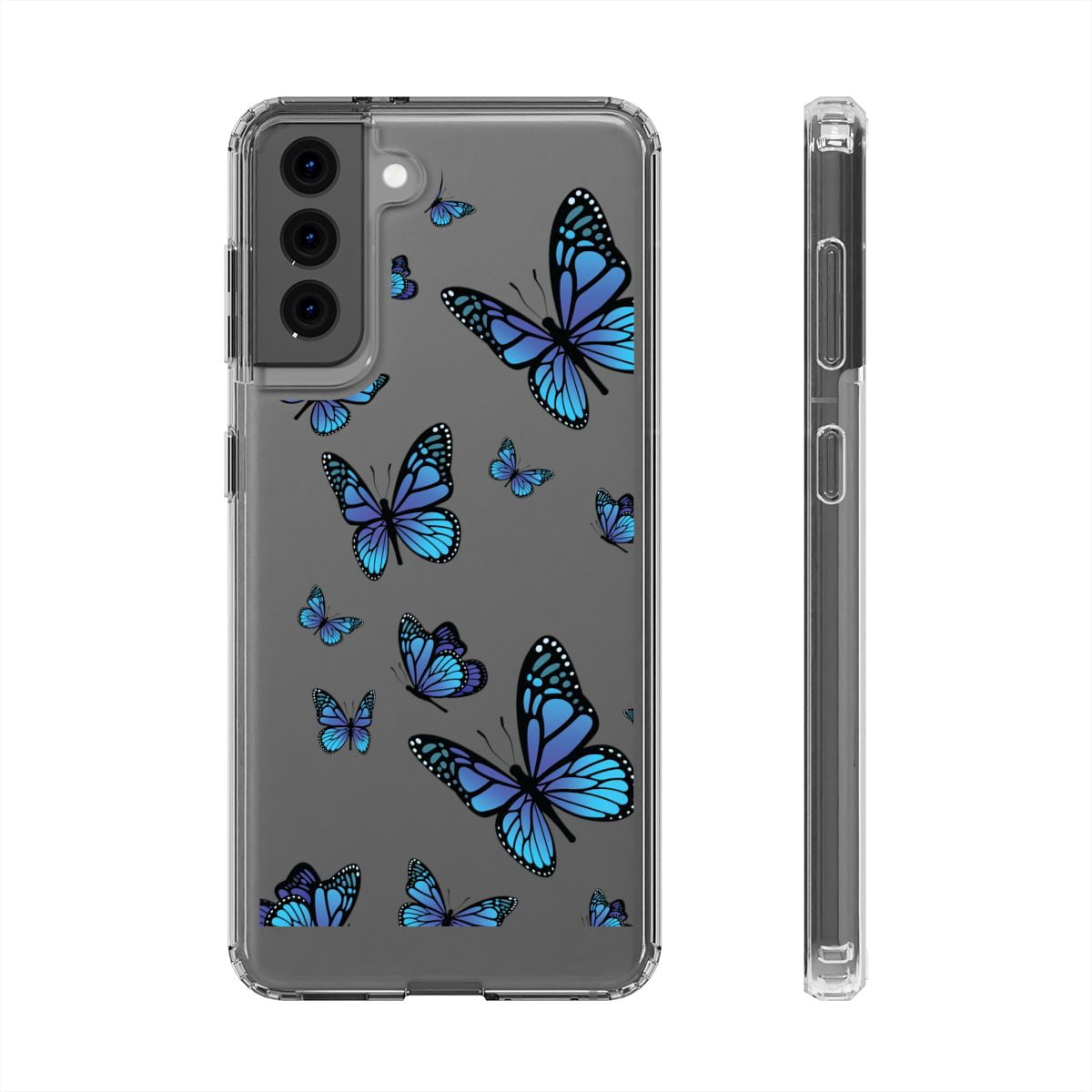 Clear Hybrid Shockproof Case for Samsung Galaxy S21 PLUS - Blue ...