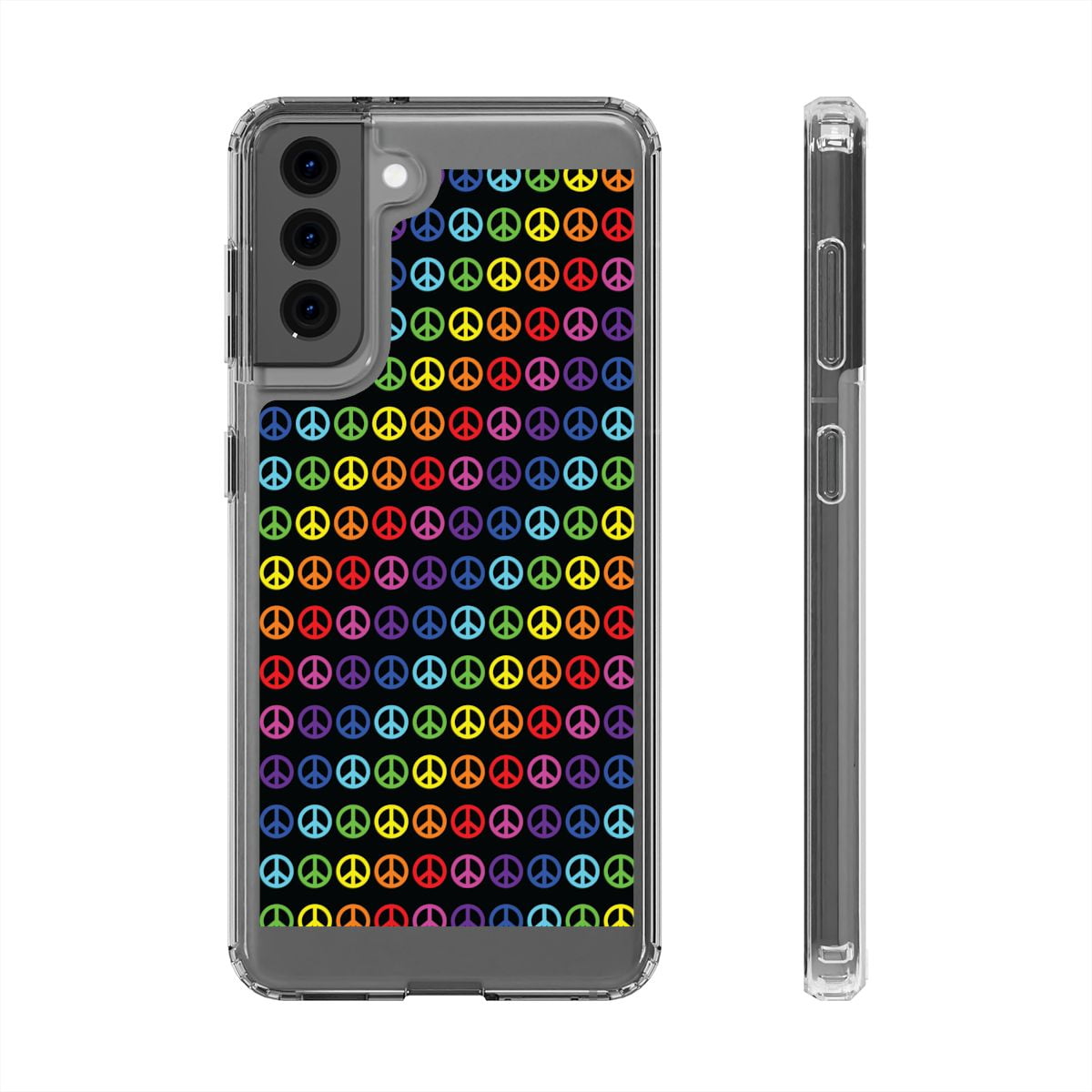 Clear Hybrid Shockproof Case for Samsung Galaxy S21 PLUS - Colorful ...