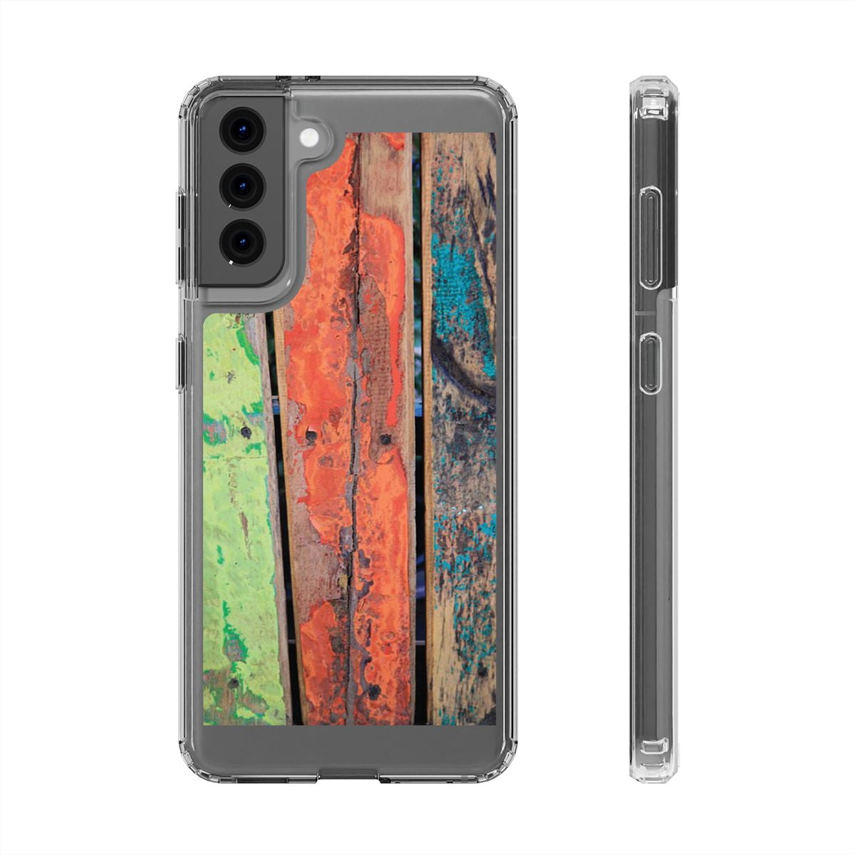 Clear Hybrid Shockproof Case for Samsung Galaxy S21 PLUS - Colorful ...