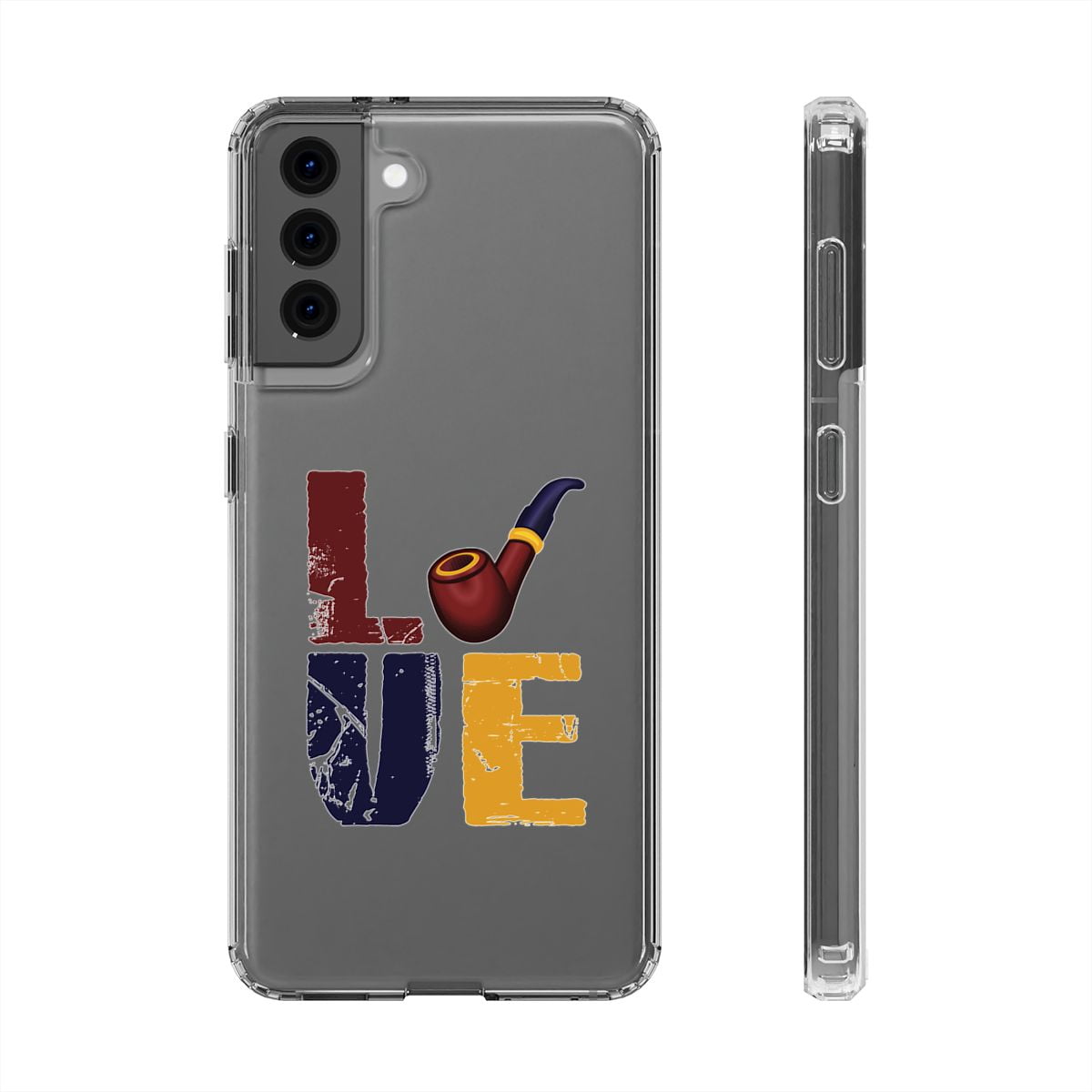 Clear Hybrid Shockproof Case for Samsung Galaxy S21 PLUS - Love Pipe ...