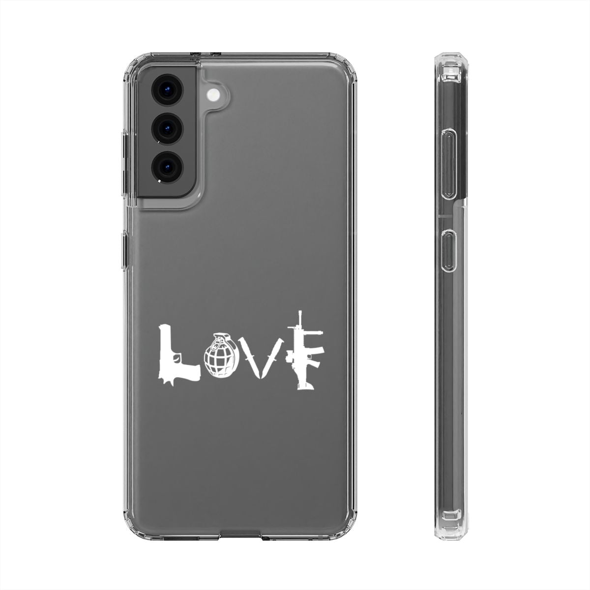 Clear Hybrid Shockproof Case for Samsung Galaxy S21 PLUS - Love ...