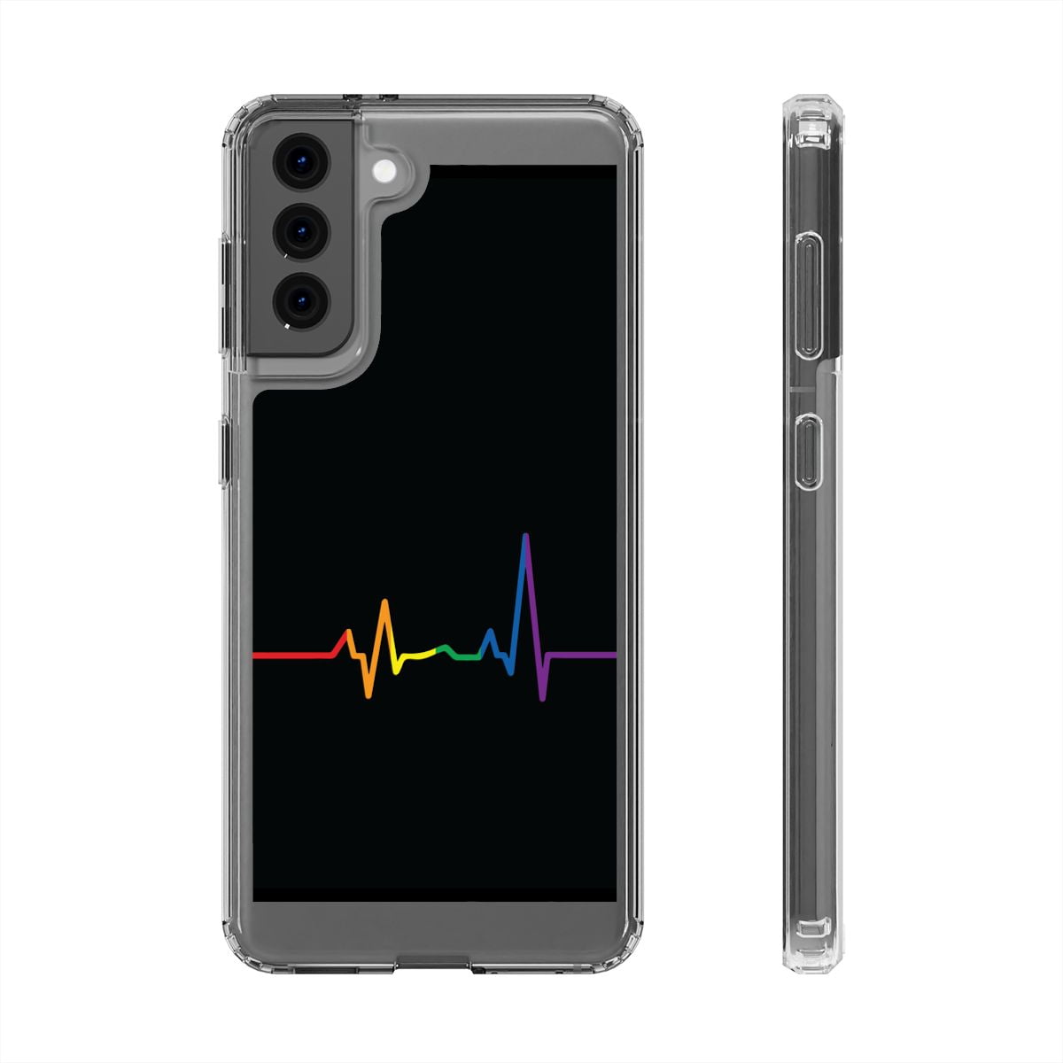 Clear Hybrid Shockproof Case for Samsung Galaxy S21 PLUS - Rainbow ...