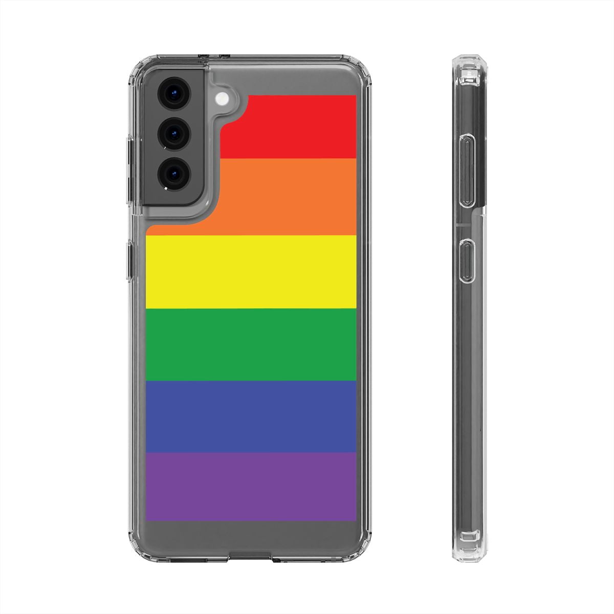 DistinctInk Clear Hybrid Case for Samsung Galaxy S21 Plus (6.7" Screen ...