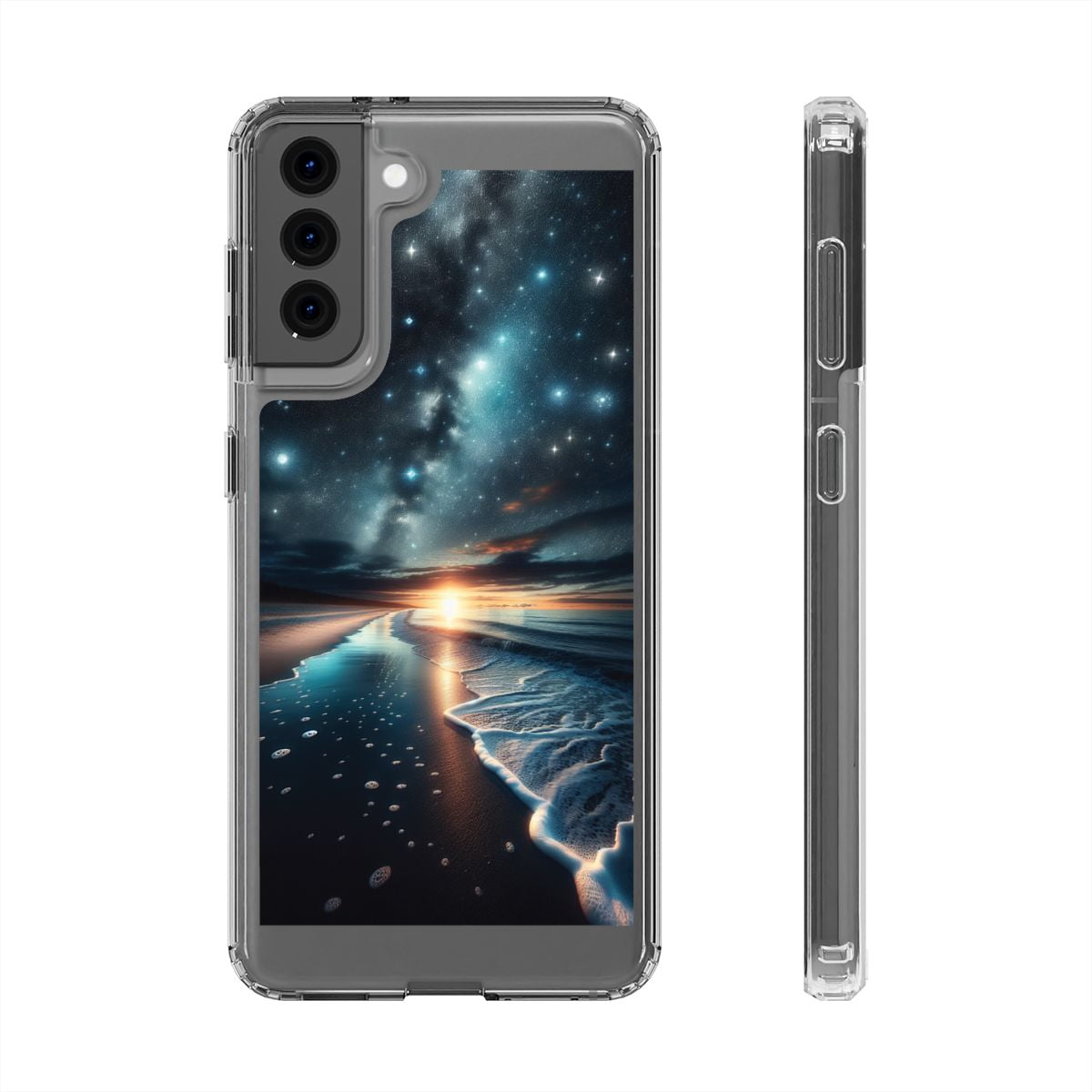 Clear Hybrid Shockproof Case for Samsung Galaxy S21 PLUS - Starry Ocean ...