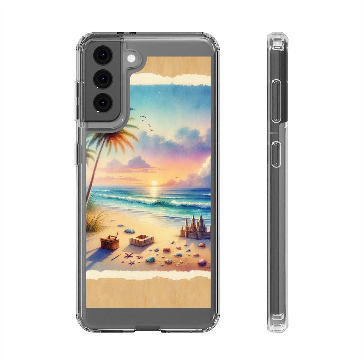 DistinctInk Clear Hybrid Case for Samsung Galaxy S21 (6.2" Screen ...