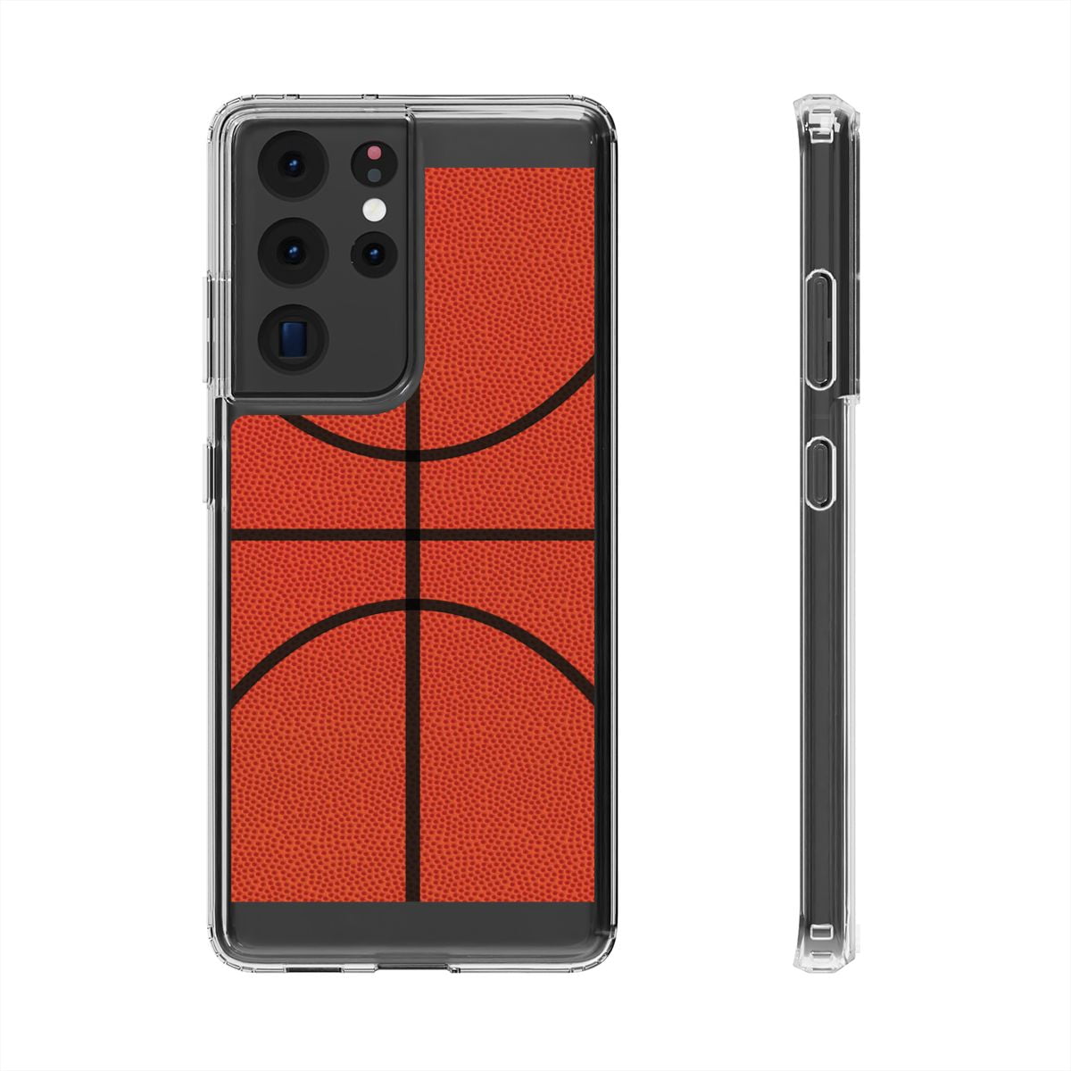 Clear Hybrid Shockproof Case for Samsung Galaxy S21 ULTRA - Basketball ...