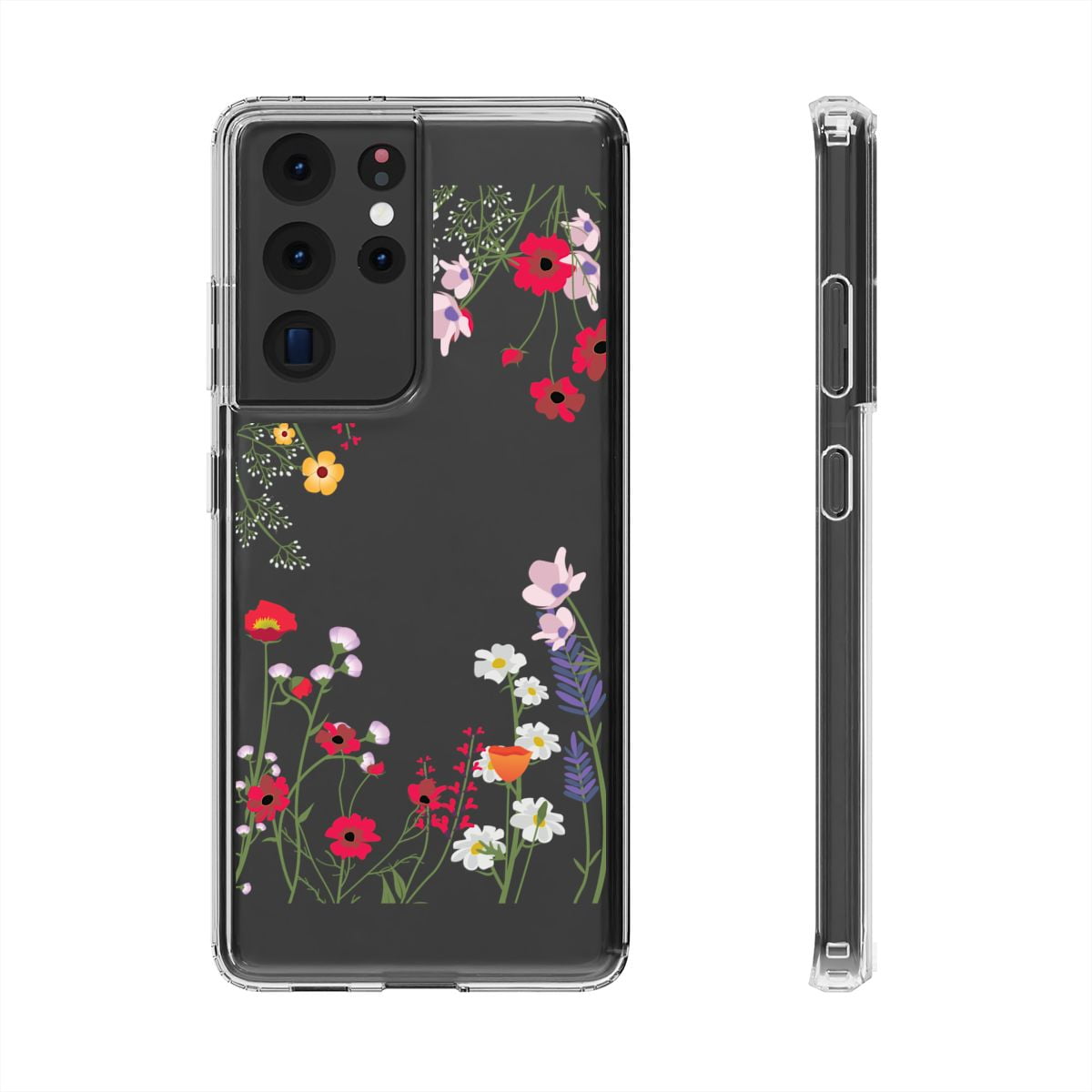 Clear Hybrid Shockproof Case for Samsung Galaxy S21 ULTRA - Colorful ...