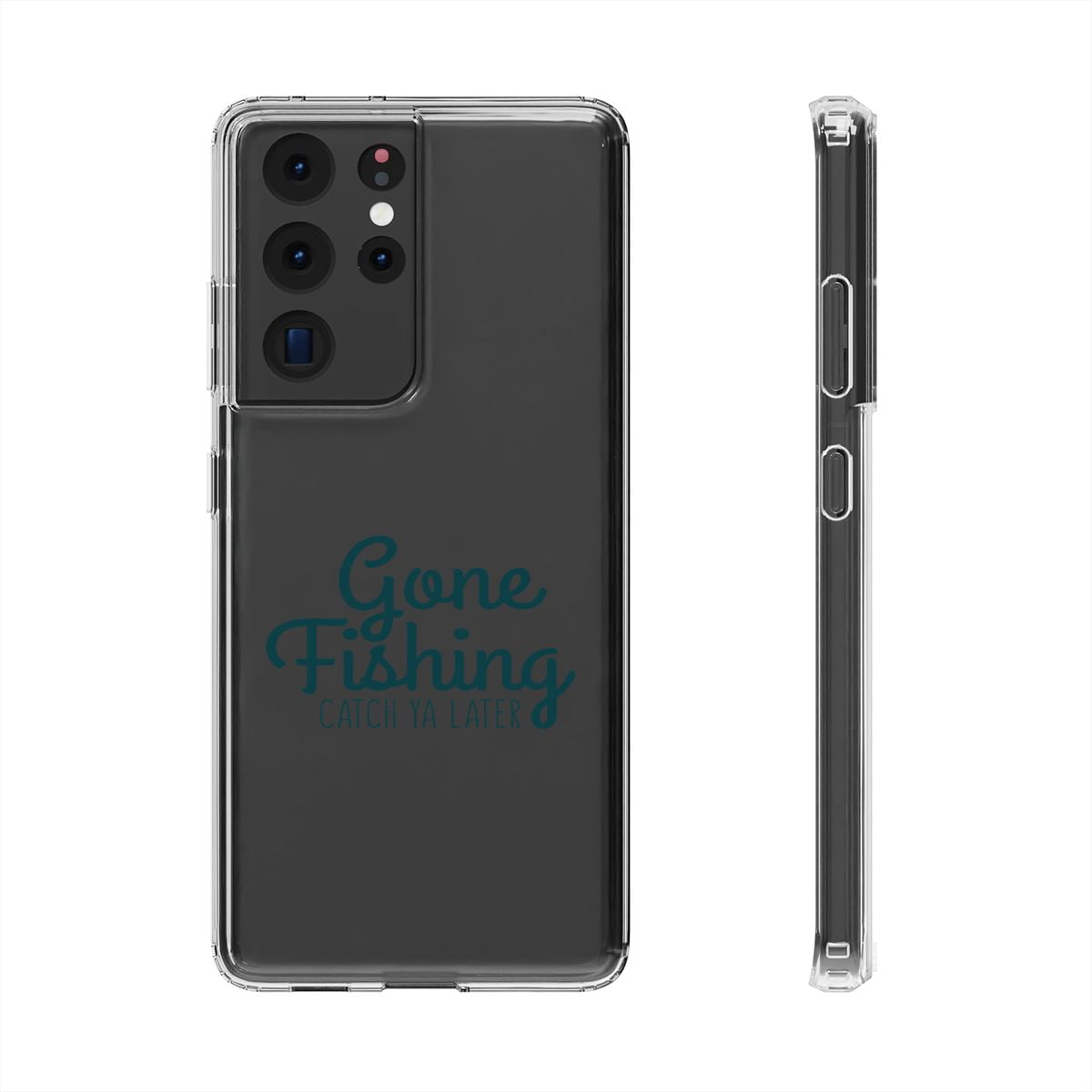 DistinctInk Clear Hybrid Case for Samsung Galaxy S21 Ultra (6.8" Screen ...