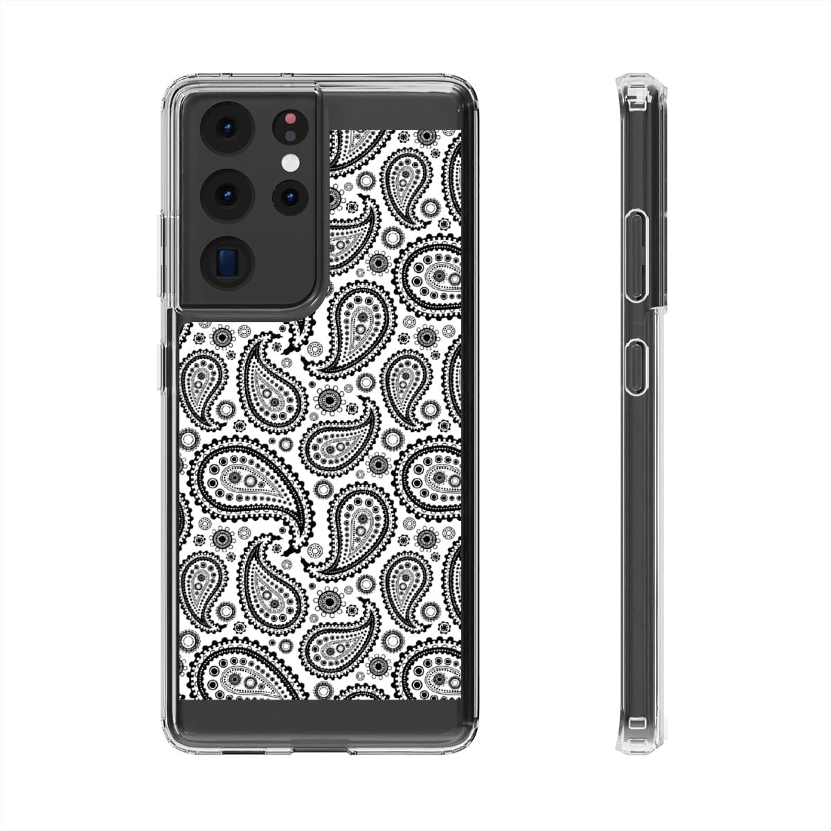 DistinctInk Clear Hybrid Case for Samsung Galaxy S21 Ultra (6.8" Screen ...