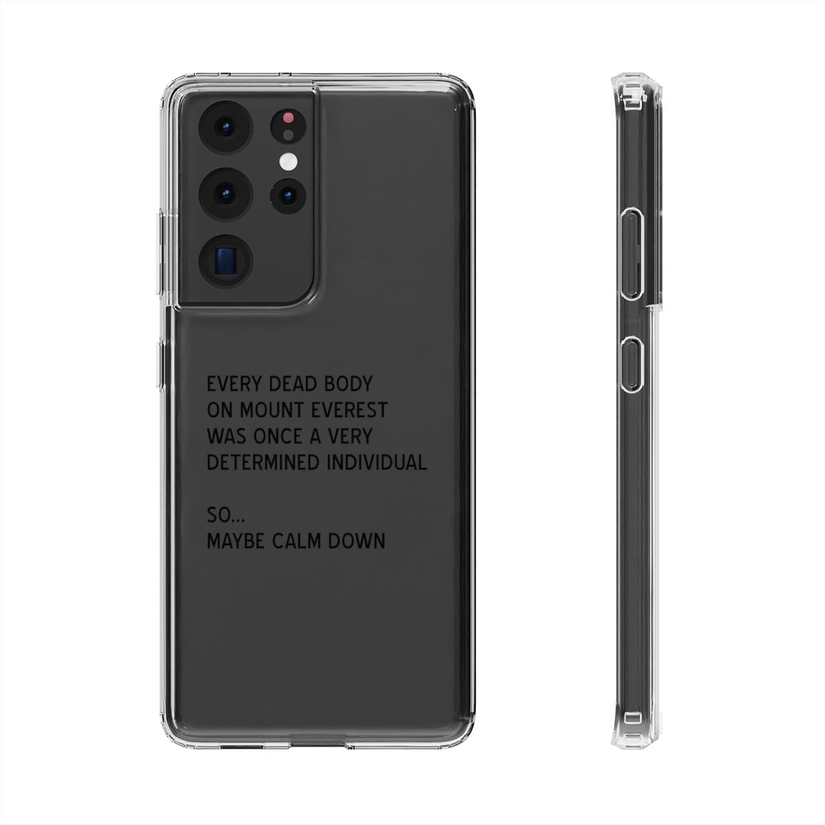 DistinctInk Clear Hybrid Case for Samsung Galaxy S21 Ultra (6.8" Screen ...