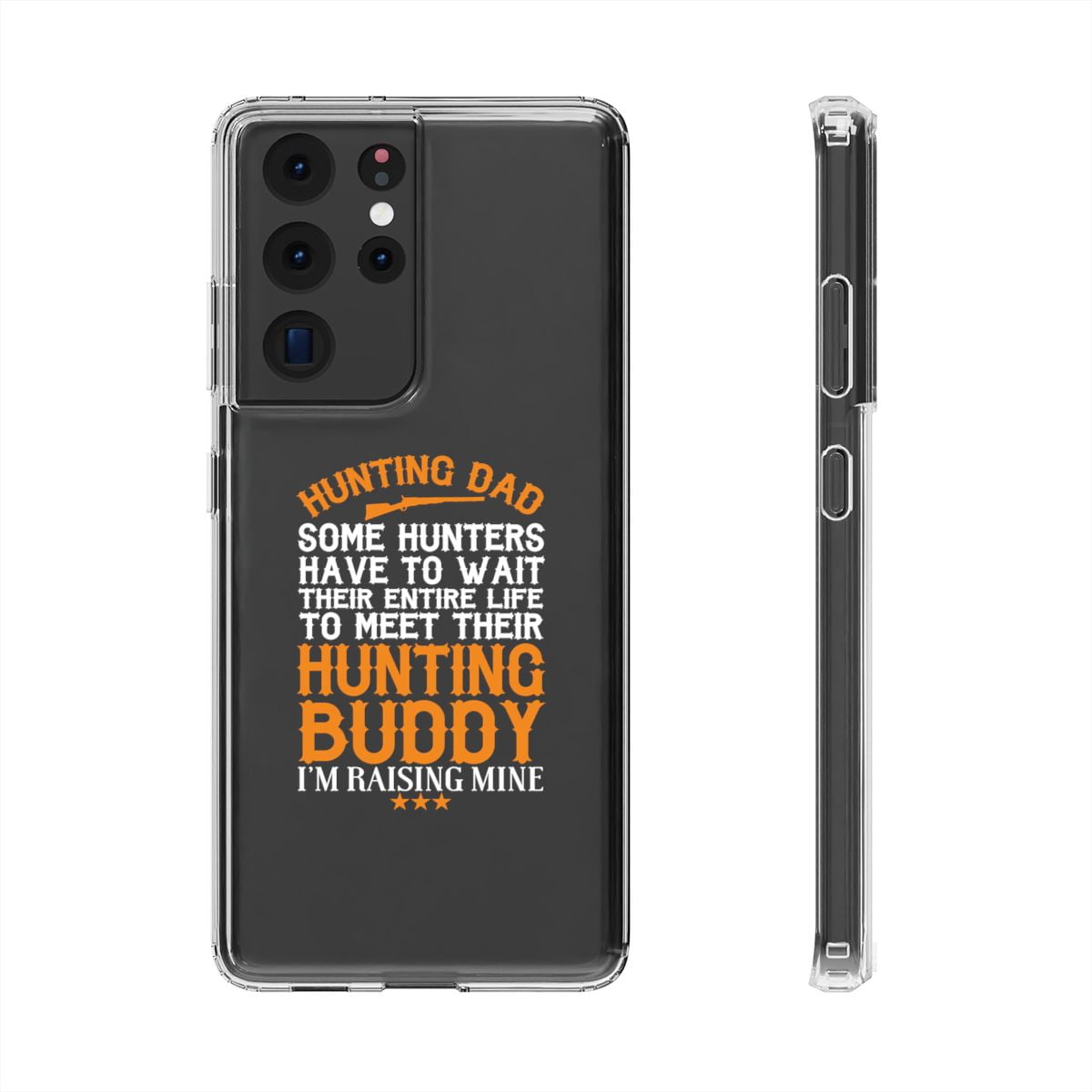 DistinctInk Clear Hybrid Case for Samsung Galaxy S21 Ultra (6.8" Screen ...