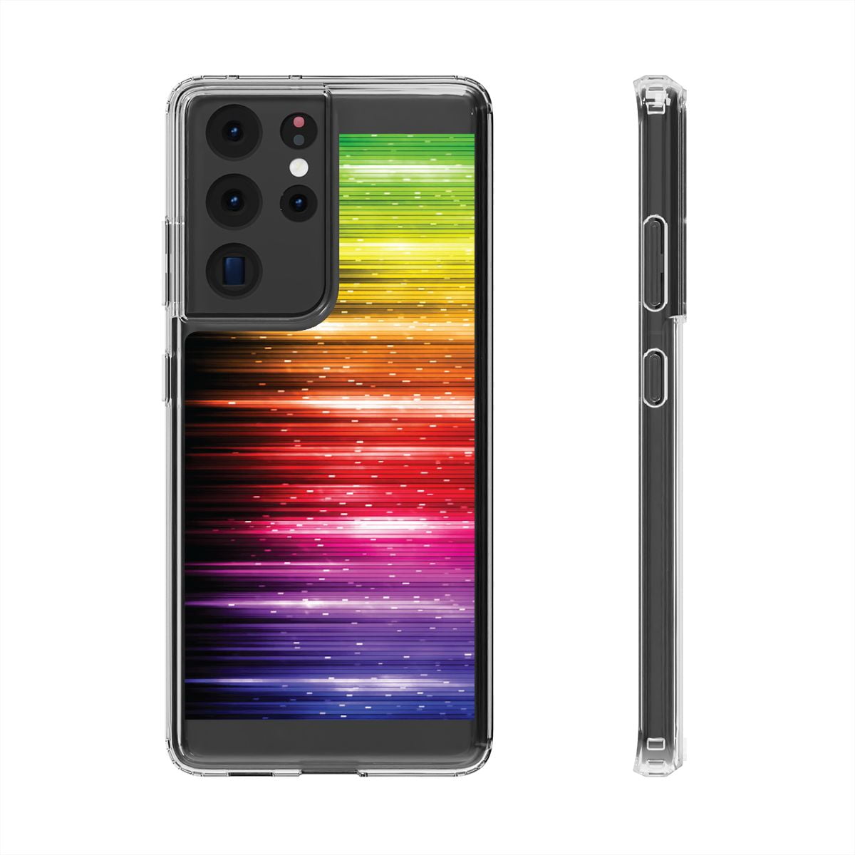 Clear Hybrid Shockproof Case for Samsung Galaxy S21 ULTRA - Vibrant ...