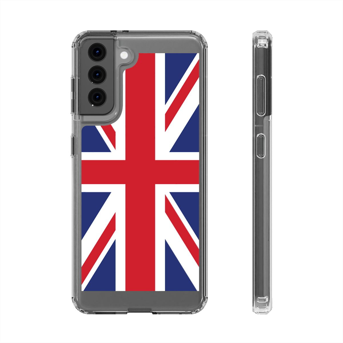 Clear Hybrid Shockproof Case for Samsung Galaxy S21 - Union Jack Red ...