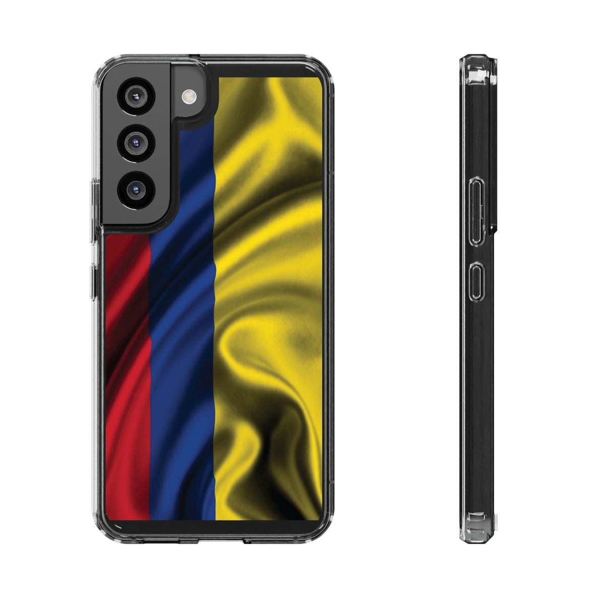 Clear Hybrid Shockproof Case for Samsung Galaxy S22 - Colombia Flag ...