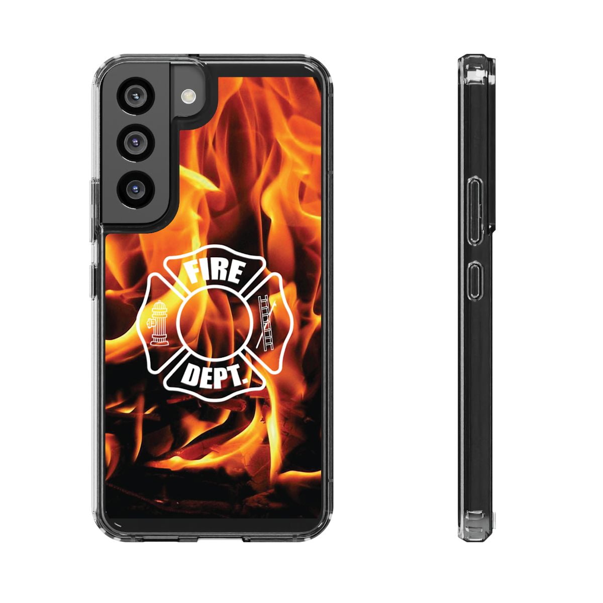 Clear Hybrid Shockproof Case for Samsung Galaxy S22 - Fire Dept Maltese ...