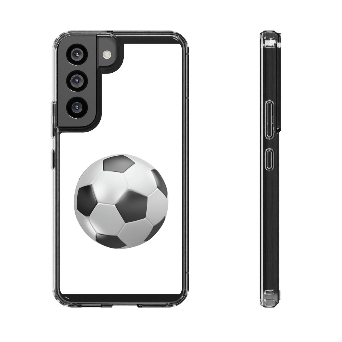 Clear Hybrid Shockproof Case for Samsung Galaxy S22 PLUS - 3D Soccer ...