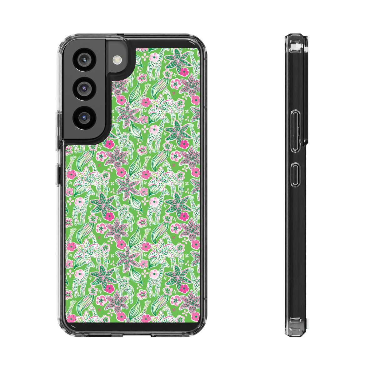 Clear Hybrid Shockproof Case for Samsung Galaxy S22 PLUS - Giraffes in ...