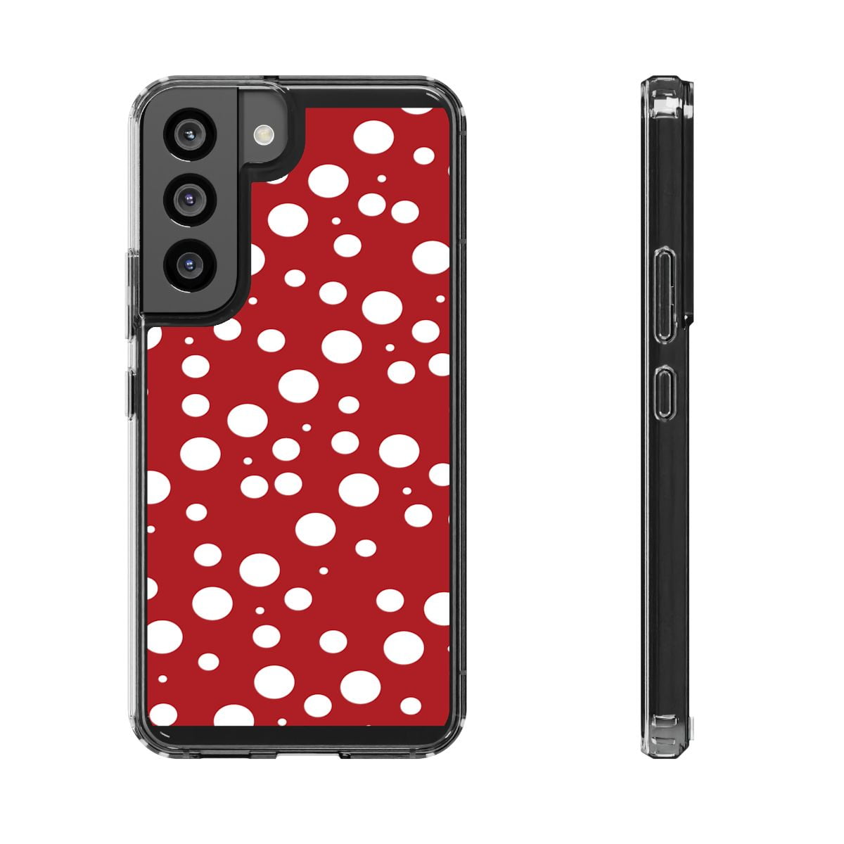 Clear Hybrid Shockproof Case for Samsung Galaxy S22 PLUS - Red White ...